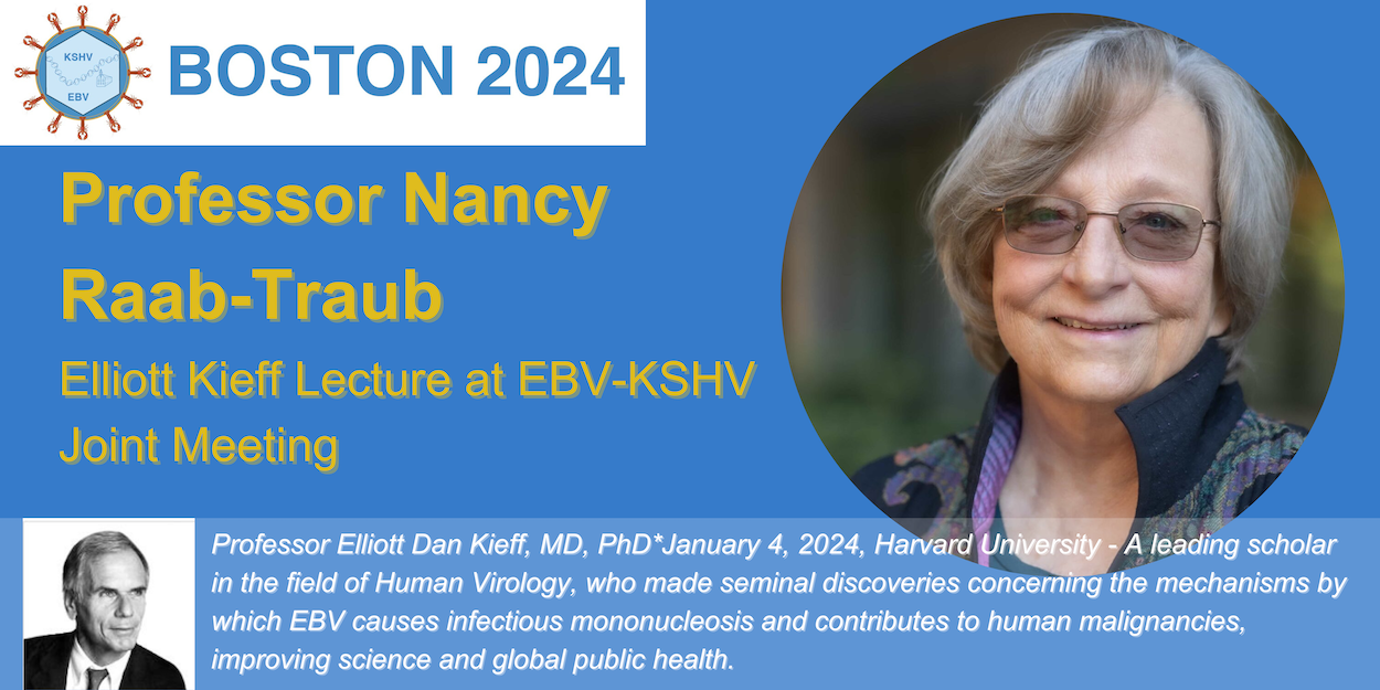 Nancy Raab-Traub, UNC-Chapel Hill, to give the Elliott Kieff Lecture at EBV-KSHV Joint Meeting ...
