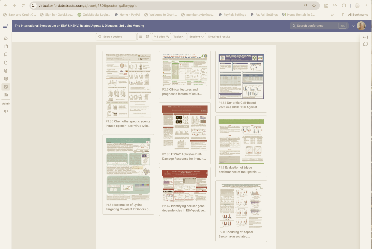 ePoster Gallery with embedded Q&A for discussion included is included in the online program ...